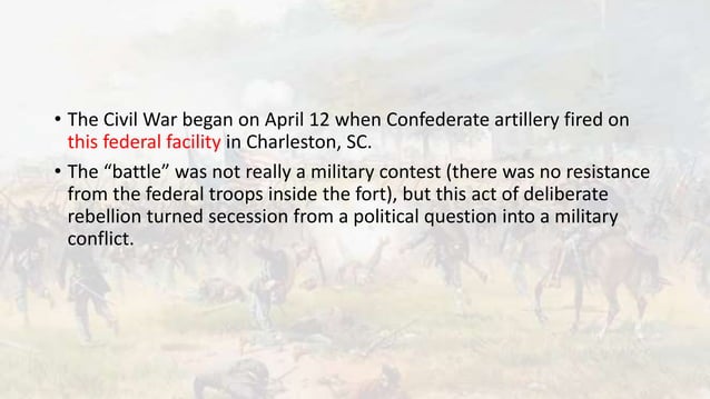 Civil War Battles | PPTX | Death, Injury, or Military Conflict ...