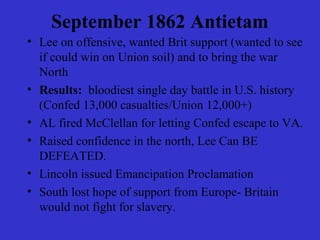 Civil war battles powerpoint | PPT