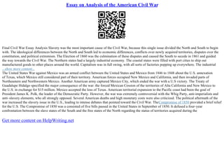 Civil War Dbq | PPT