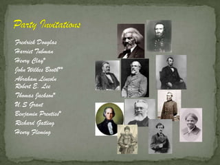 Civil war dinner_party | PPTX