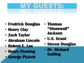 Civil War Dinner Party | PPTX
