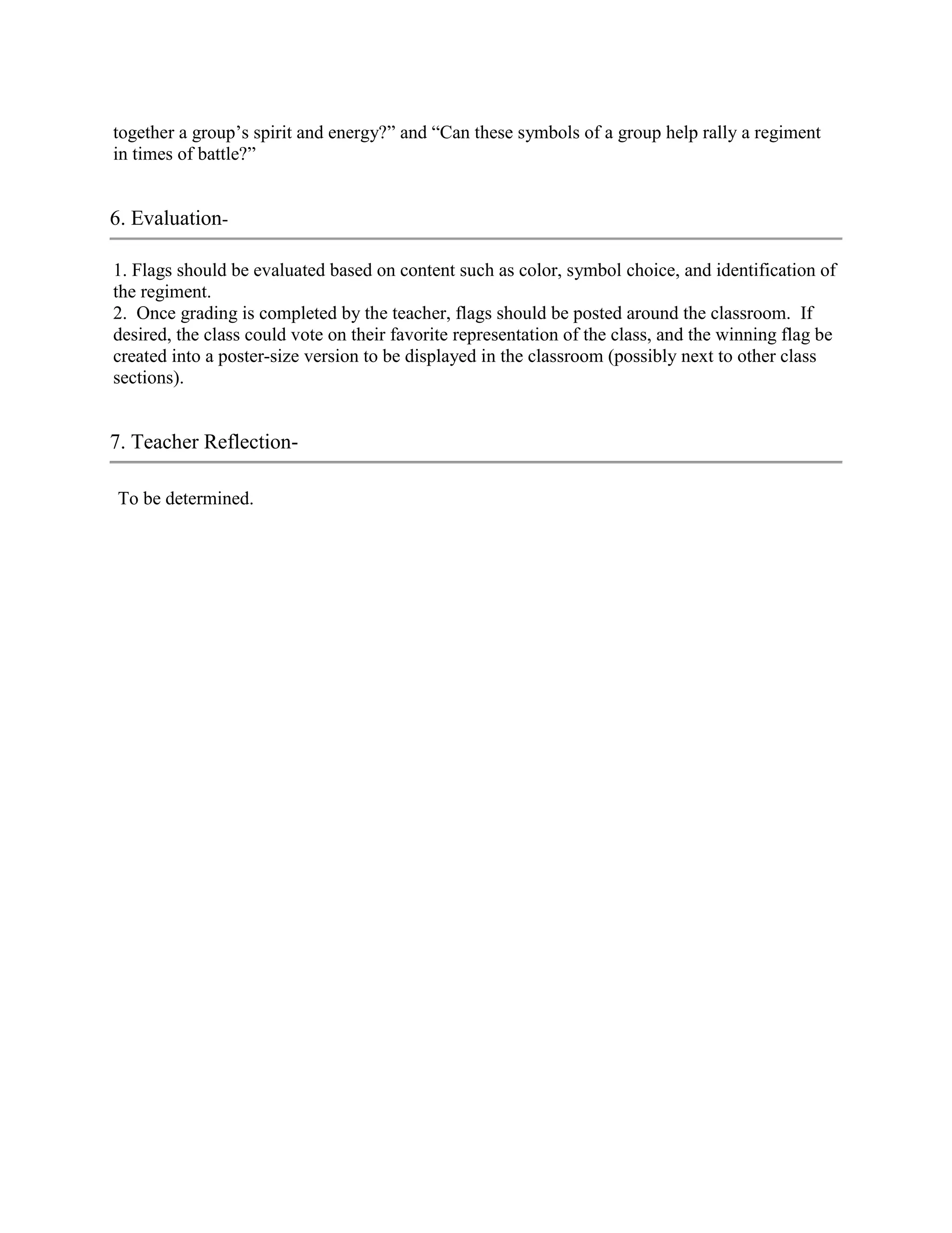 Civil War Flags Lesson Plan | DOCX