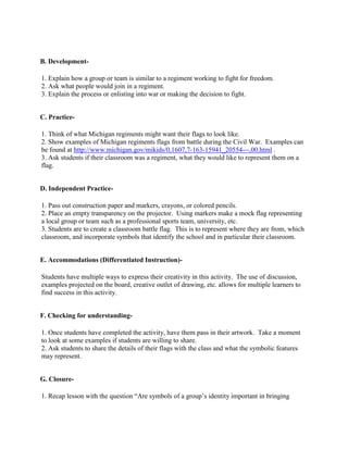 Civil War Flags Lesson Plan | DOCX