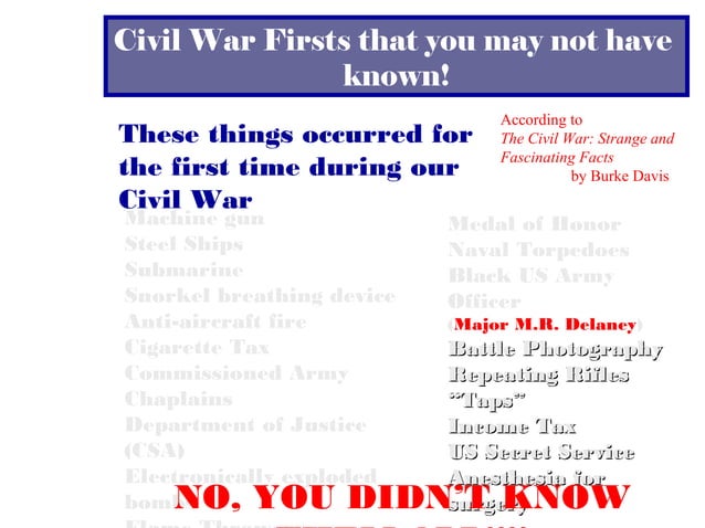 Civil war in a nutshell | PPT