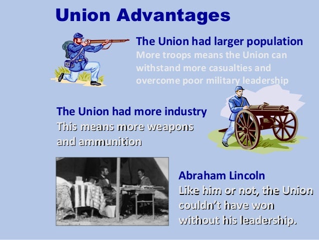 Northern Advantages Civil War