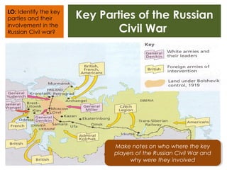 Civil War in Russia - Why the Red Won | PPT