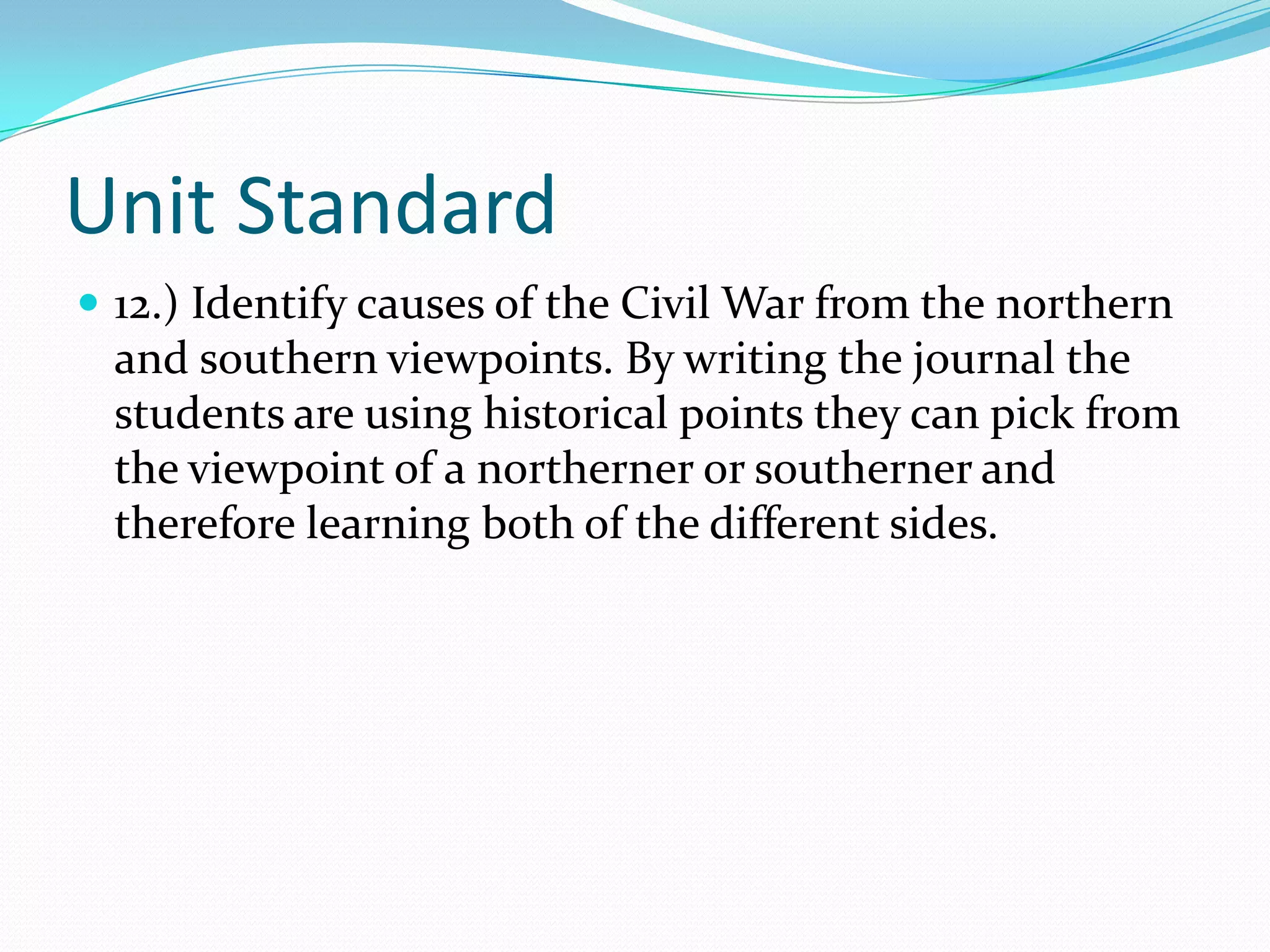 Civil war journal project | PPTX | Homework and Study | Education
