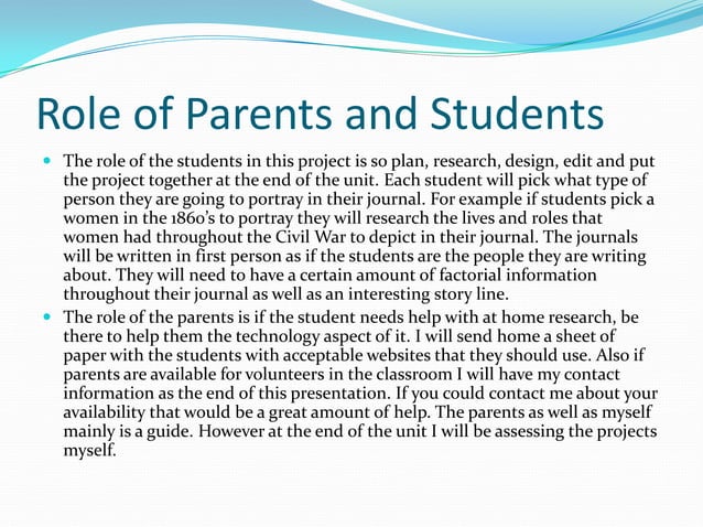 Civil war journal project | PPT