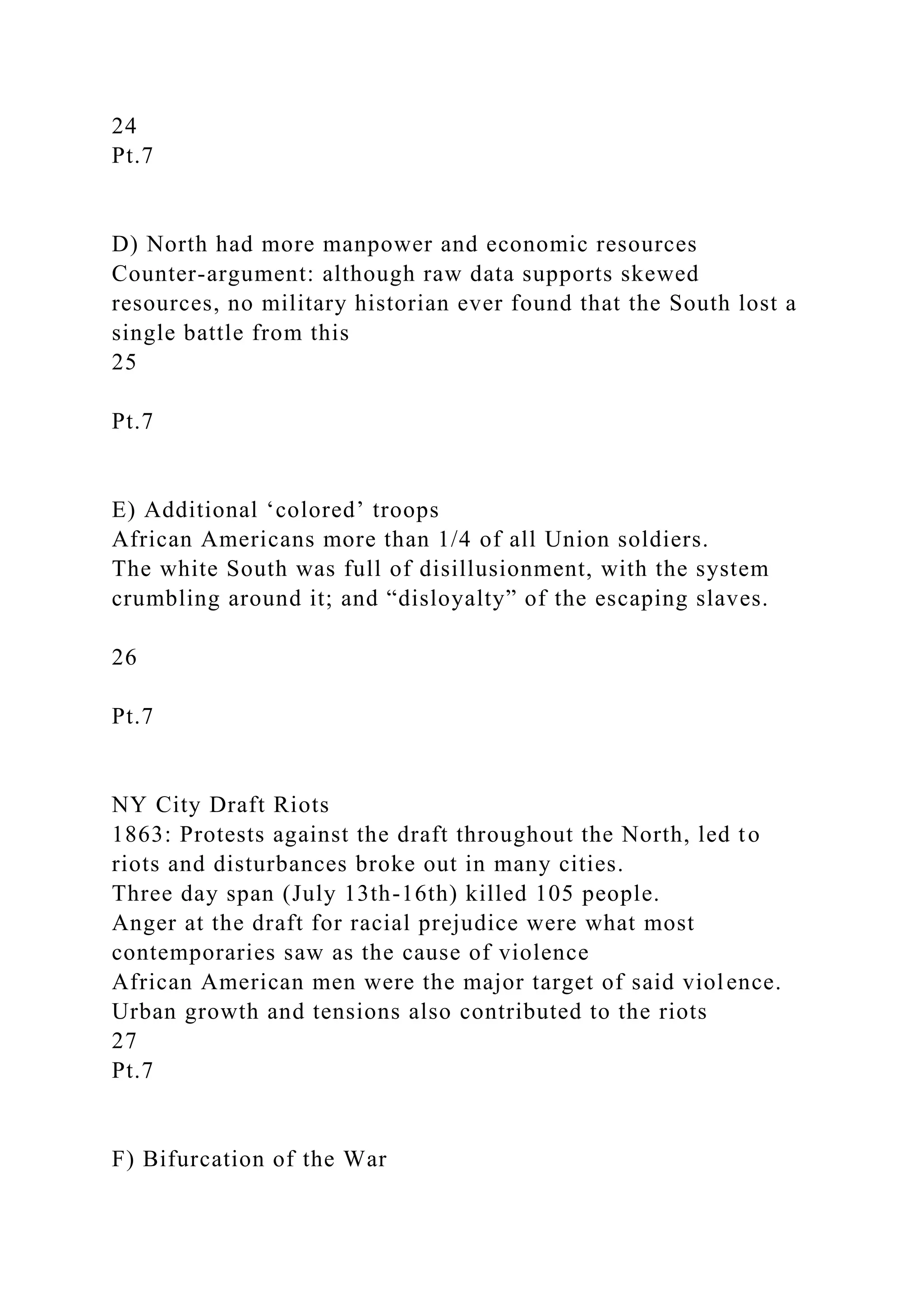 Civil WarPart 1 IntroductionPart 2 First total warPart 3.docx | Crime ...