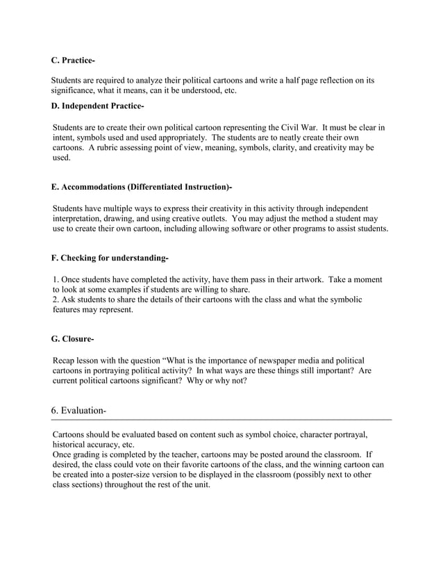 Civil War Political Cartoons | DOCX