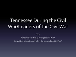 Civil war Leaders presentation | PPT