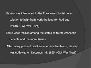 Perspectives of the Civil War | PPT