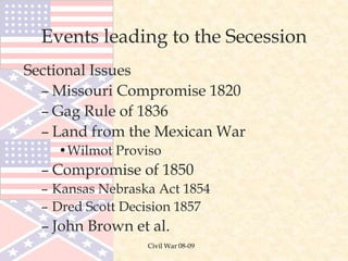 Civil war Part One | PPT