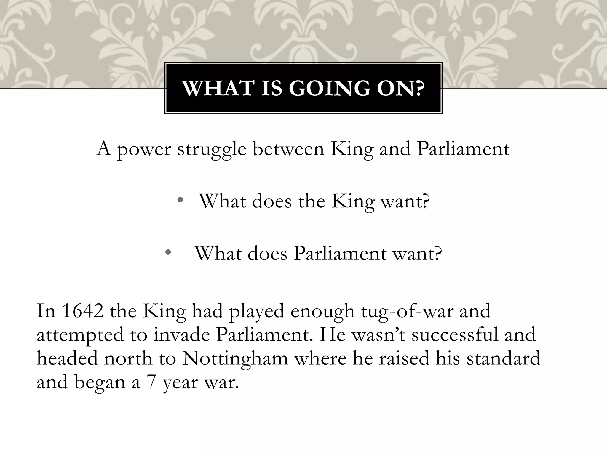 Civil War Part I | PPT