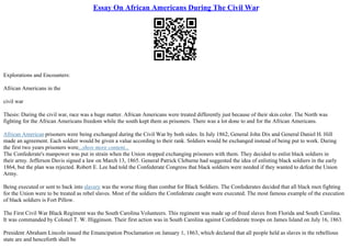 Civil War Research Paper | PPT