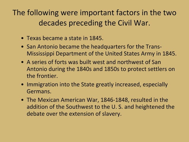 Civil war road to secession | PPT
