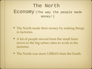 Civil war unit lesson 1 - north vs south - power point | PPT