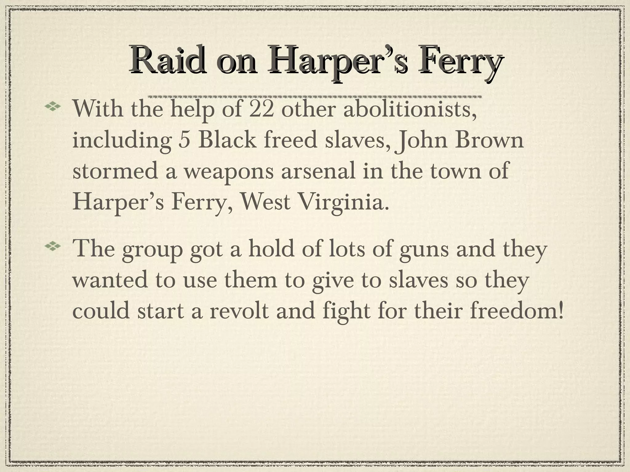 Civil war unit lesson 2 - abolitionist movement - power point | PPT