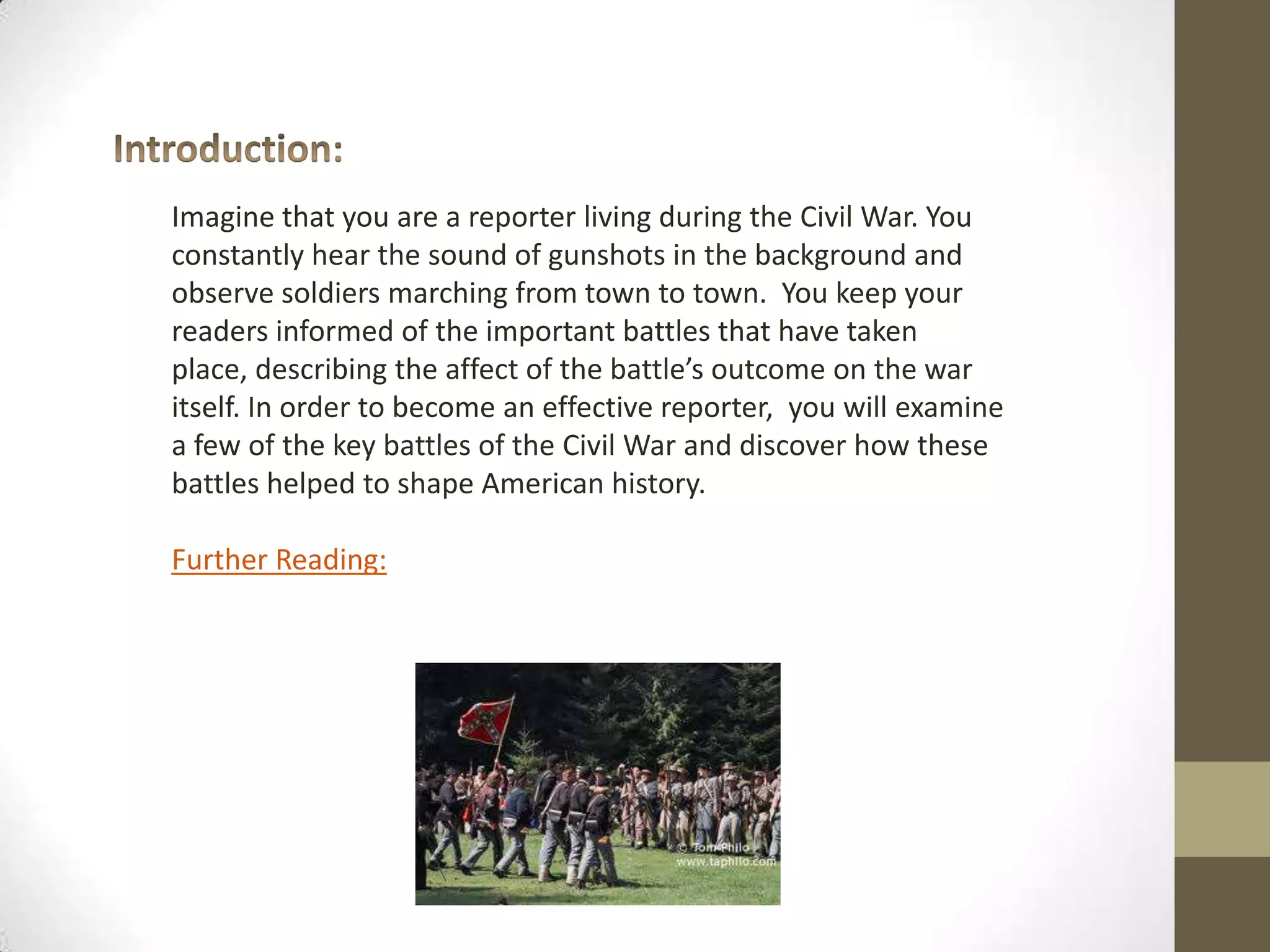 Civil war webquest powerpoint | PPTX