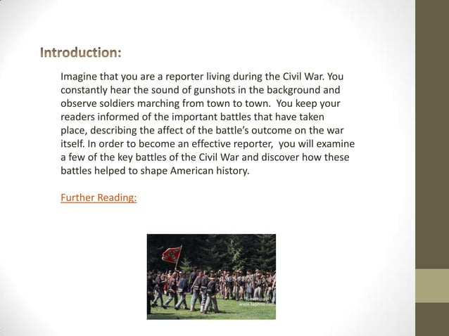 Civil war webquest powerpoint | PPTX
