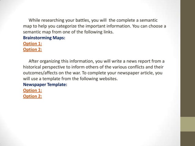 Civil war webquest powerpoint | PPTX