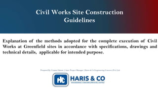 Civil Works Site Construction Guidelines for Haris & Co Civil Team.pdf