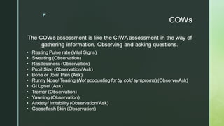 CIWA COWS training PP | PDF