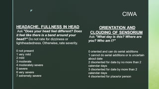 CIWA COWS training PP | PDF