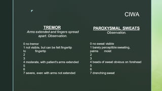CIWA & COWs training | PDF