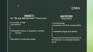 CIWA & COWs training | PDF