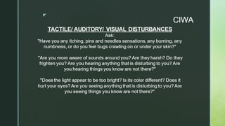 CIWA & COWs training | PDF