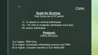 CIWA & COWs training | PDF