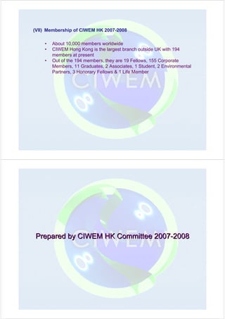 Ciwem Hk Annual Report 2007 2008 | PDF