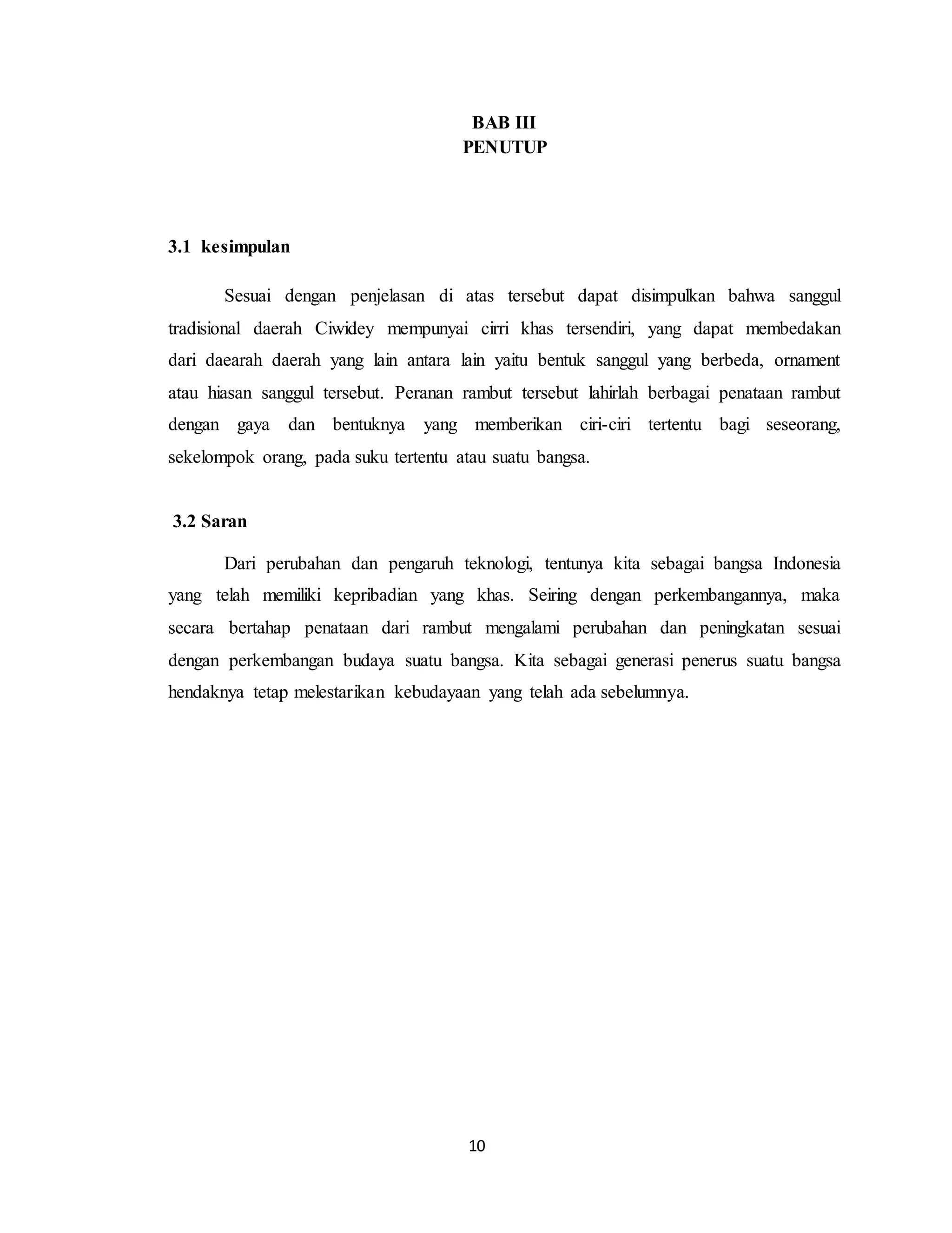 Sanggul Ciwidey Jawa Barat | DOCX