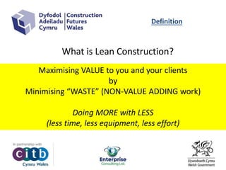 CFW - Continuous Improvement & Lean Techniques | PPTX