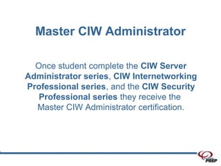CIW Program Overview for Modem Media | PPT