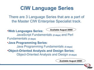 CIW Program Overview for Modem Media | PPT