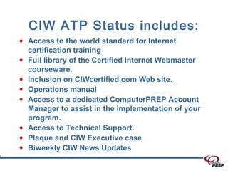 CIW Program Overview for Modem Media | PPT