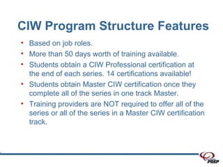 CIW Program Overview for Modem Media | PPT