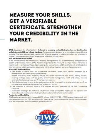 CIWZ Management System Certifications 2026 EN | PDF