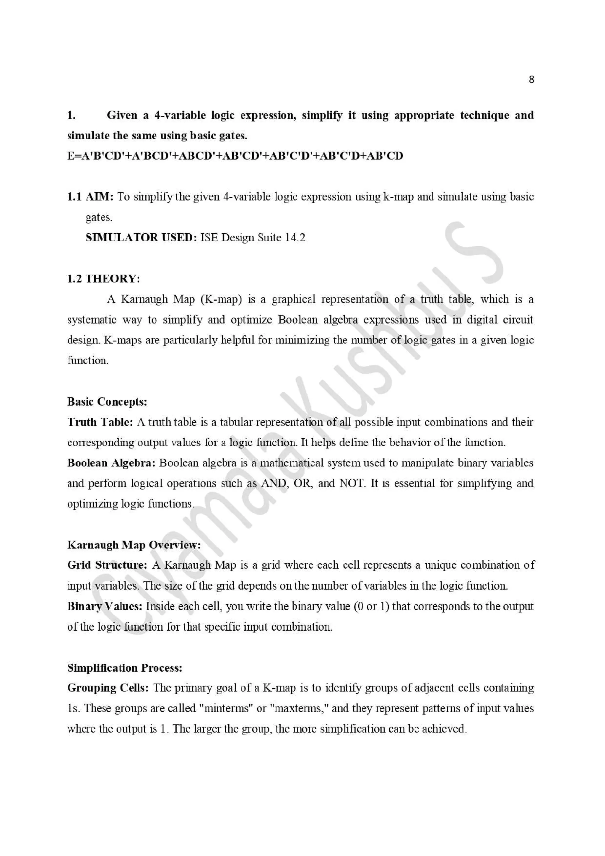 BCS302-Digital Design and computer organization Lab manual- VTU 2022 scheme.pdf | Undergraduate ...