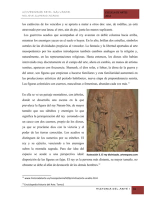 ESCULTURA DE LA MESOPOTAMIA (RELIEVE SUMERIO-ACADIO) | DOC