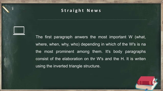 Campus Journalism Types of News Storypptx | PPT