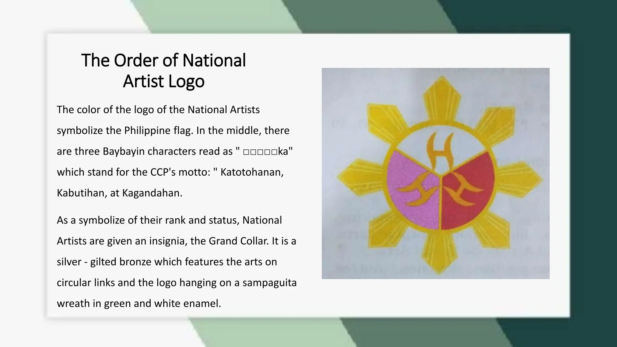Quarter 1 - Module 7 The Order of National Artists | PPTX