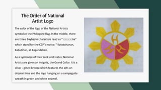 Quarter 1 - Module 7 The Order of National Artists | PPTX