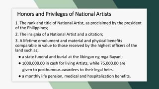 Quarter 1 - Module 7 The Order of National Artists | PPTX