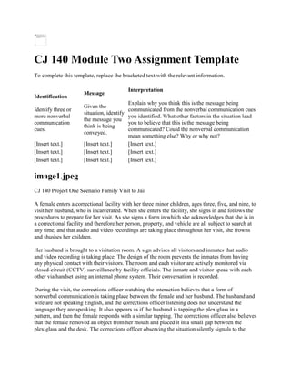 CJ 140 Module Two Assignment Template To complete this template.docx | Crime & Harmful Acts to ...