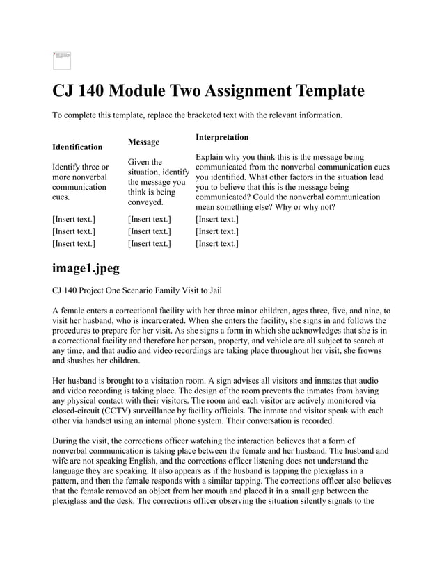 CJ 140 Module Two Assignment Template To complete this template.docx ...