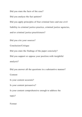 [CJ499 Bachelors Capstone in Criminal Justice ] Unit 3 .docx
