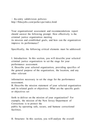 CJ 550 Final Project Guidelines and Rubric Overview | DOCX